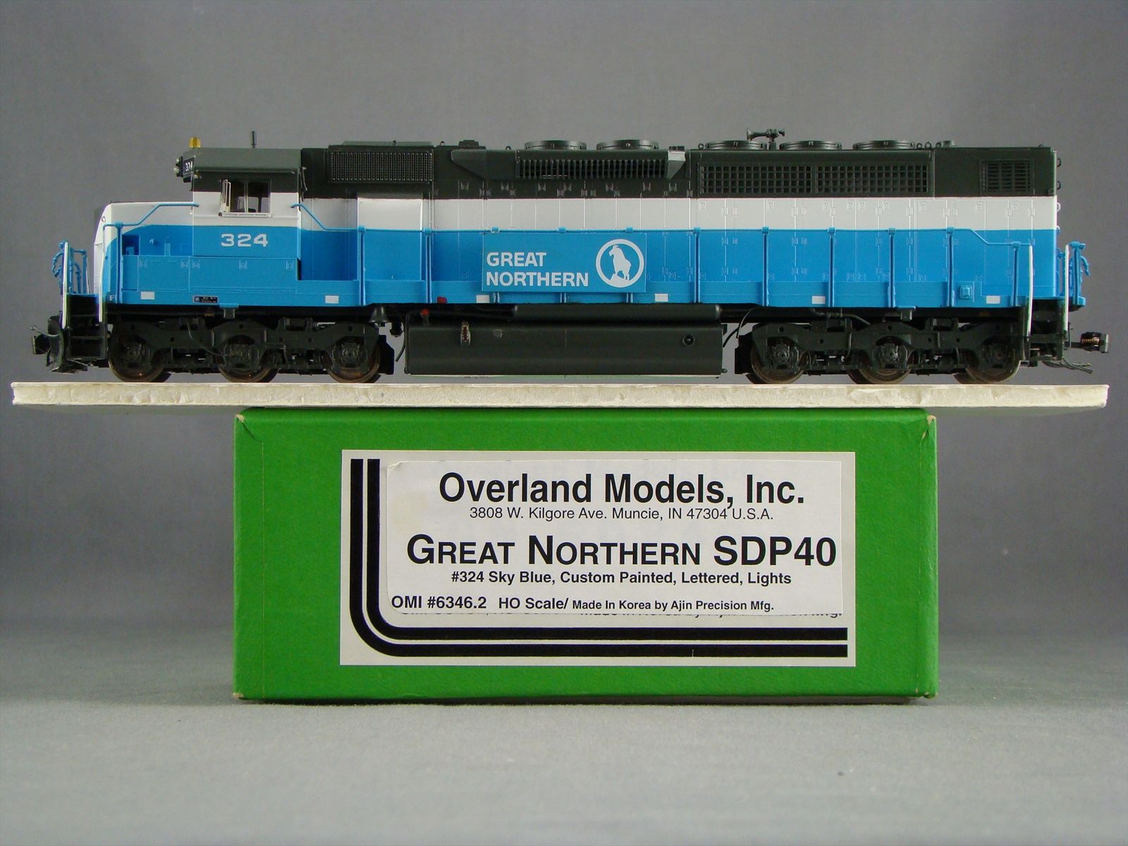 HO OMI GN Great Northern SDP40 #324 Sky Blue