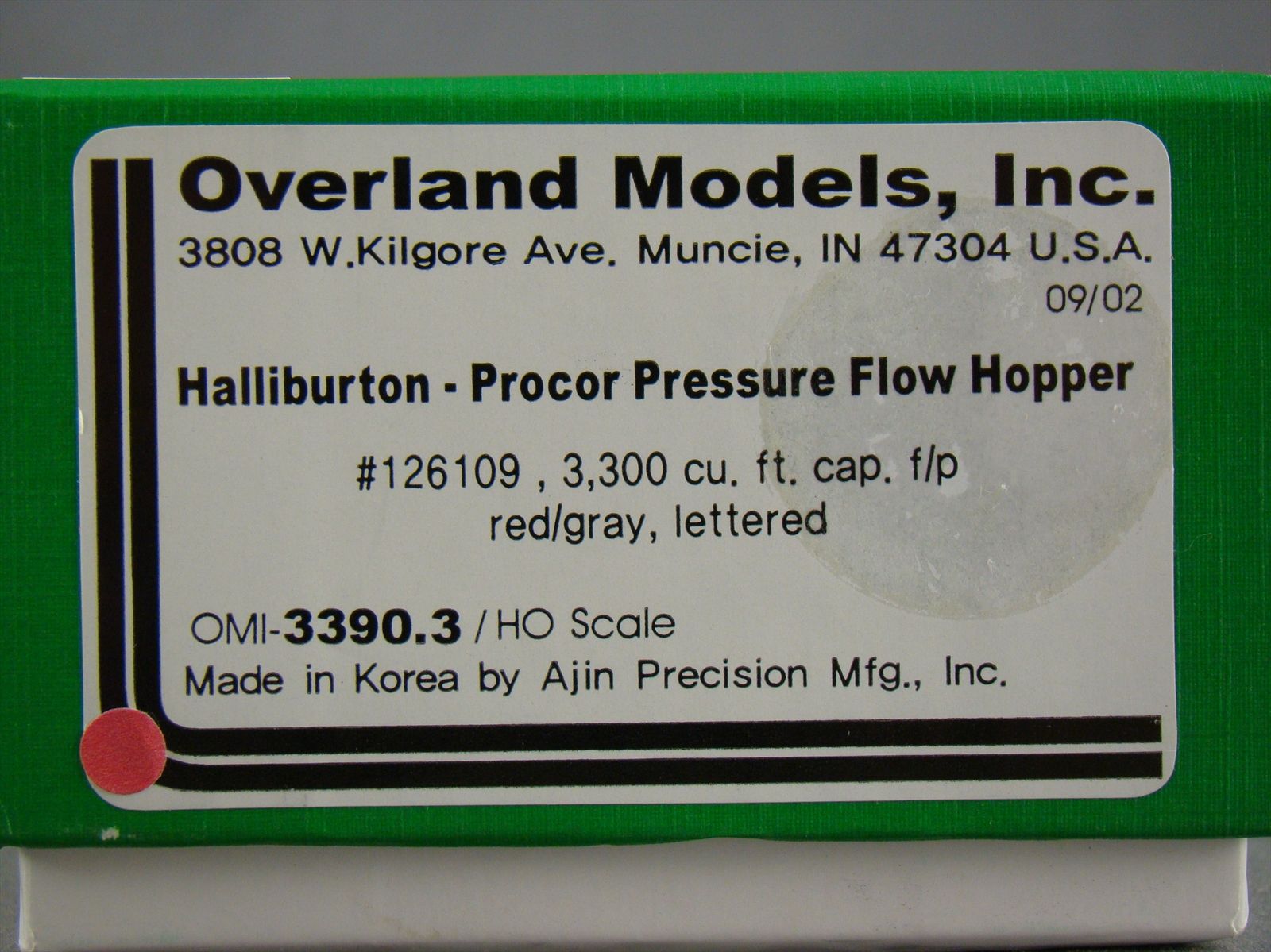 HO OMI Halliburton Procor Pressure Flow Hopper