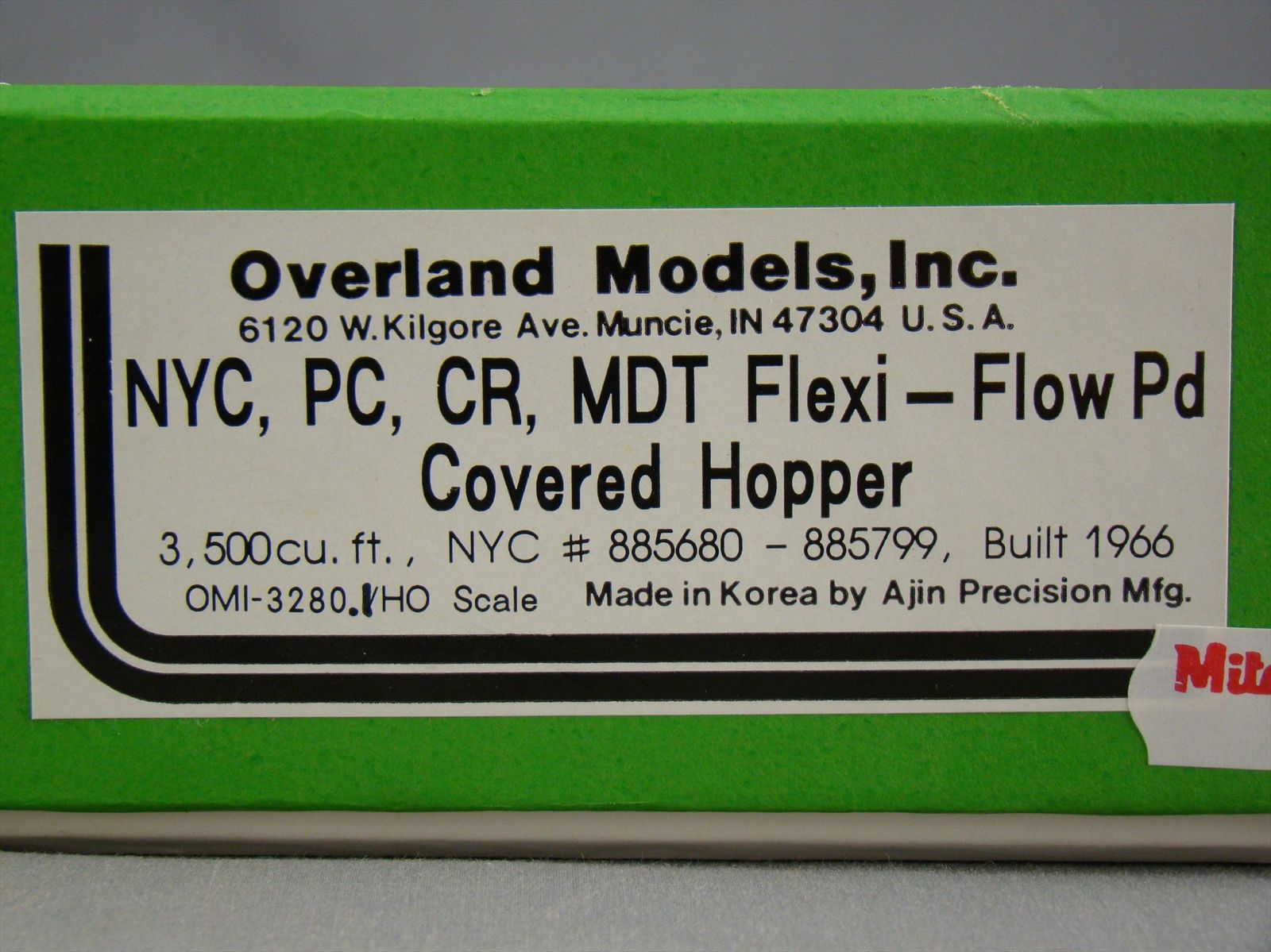 HO OMI NYC Flexi-Flow Covered Hopper #885867