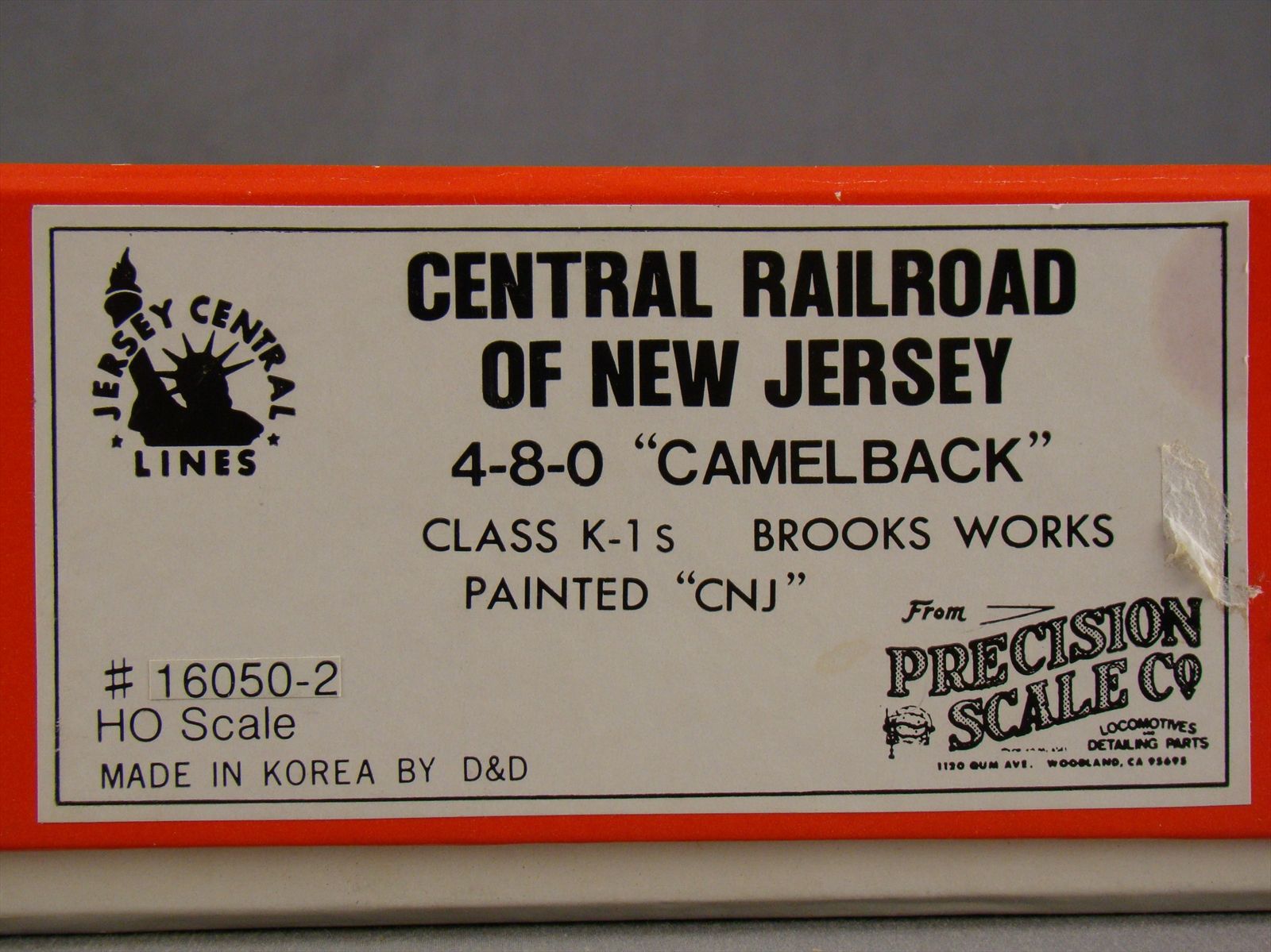 HO PSC CNJ 4-8-0 Camelback K-1s Brooks Works