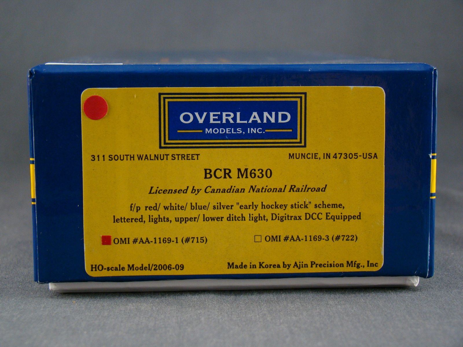 HO OMI BCR British Columbia ALCO M630 #715 NICE! DCC/DC