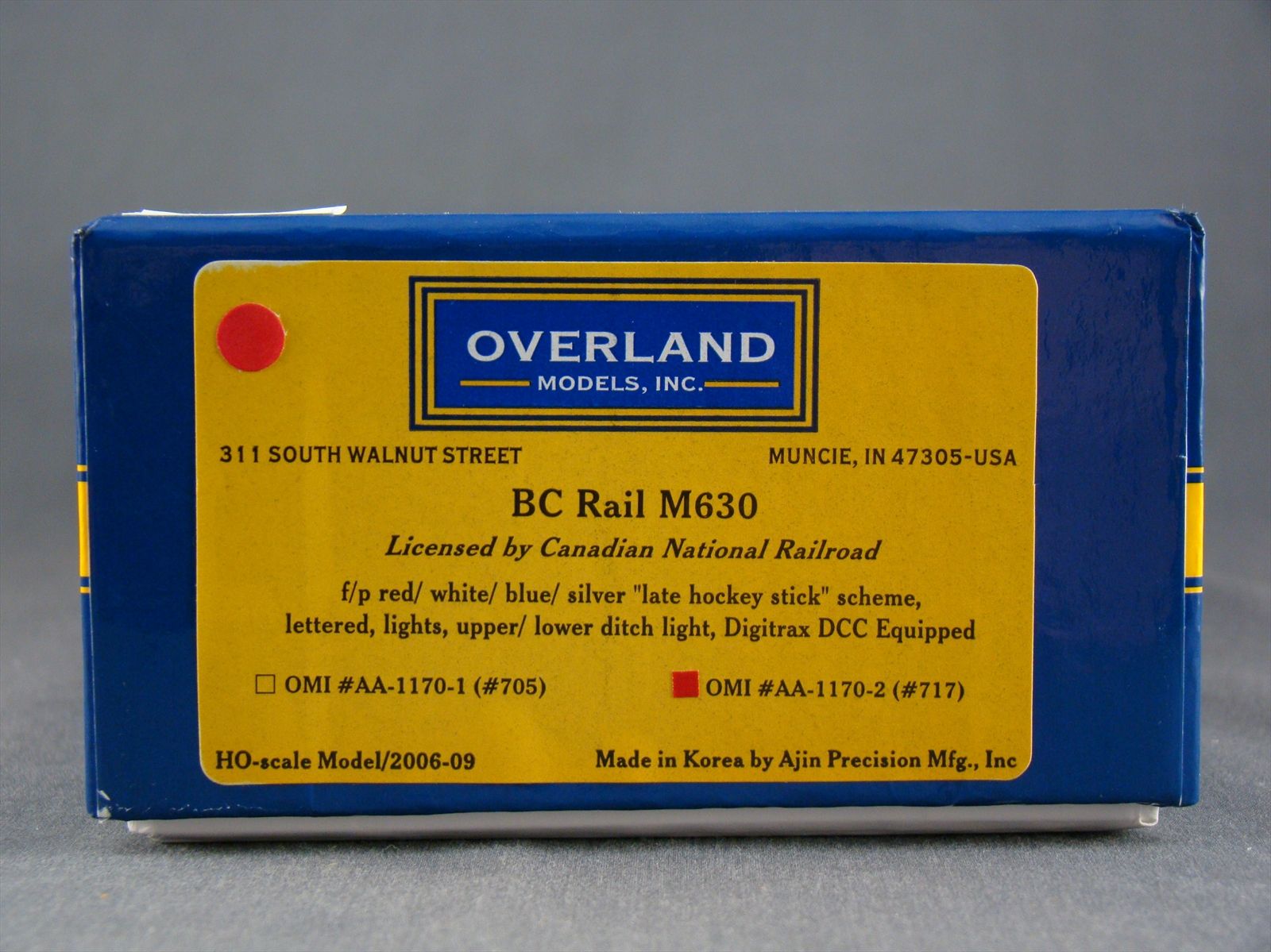 HO OMI BCR British Columbia ALCO M630 #717 NICE! DCC/DC