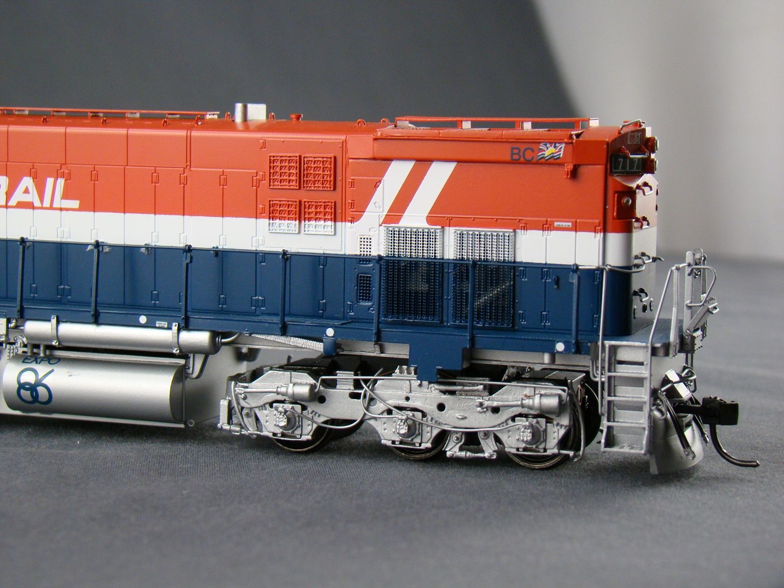 HO OMI BCR British Columbia ALCO M630 #717 NICE! DCC/DC