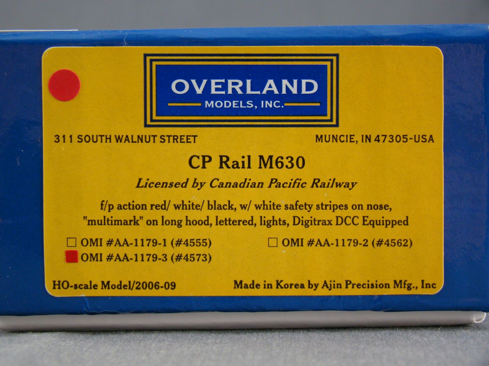 HO OMI CP Canadian Pacific ALCO M630 #4573 NICE! DCC/DC