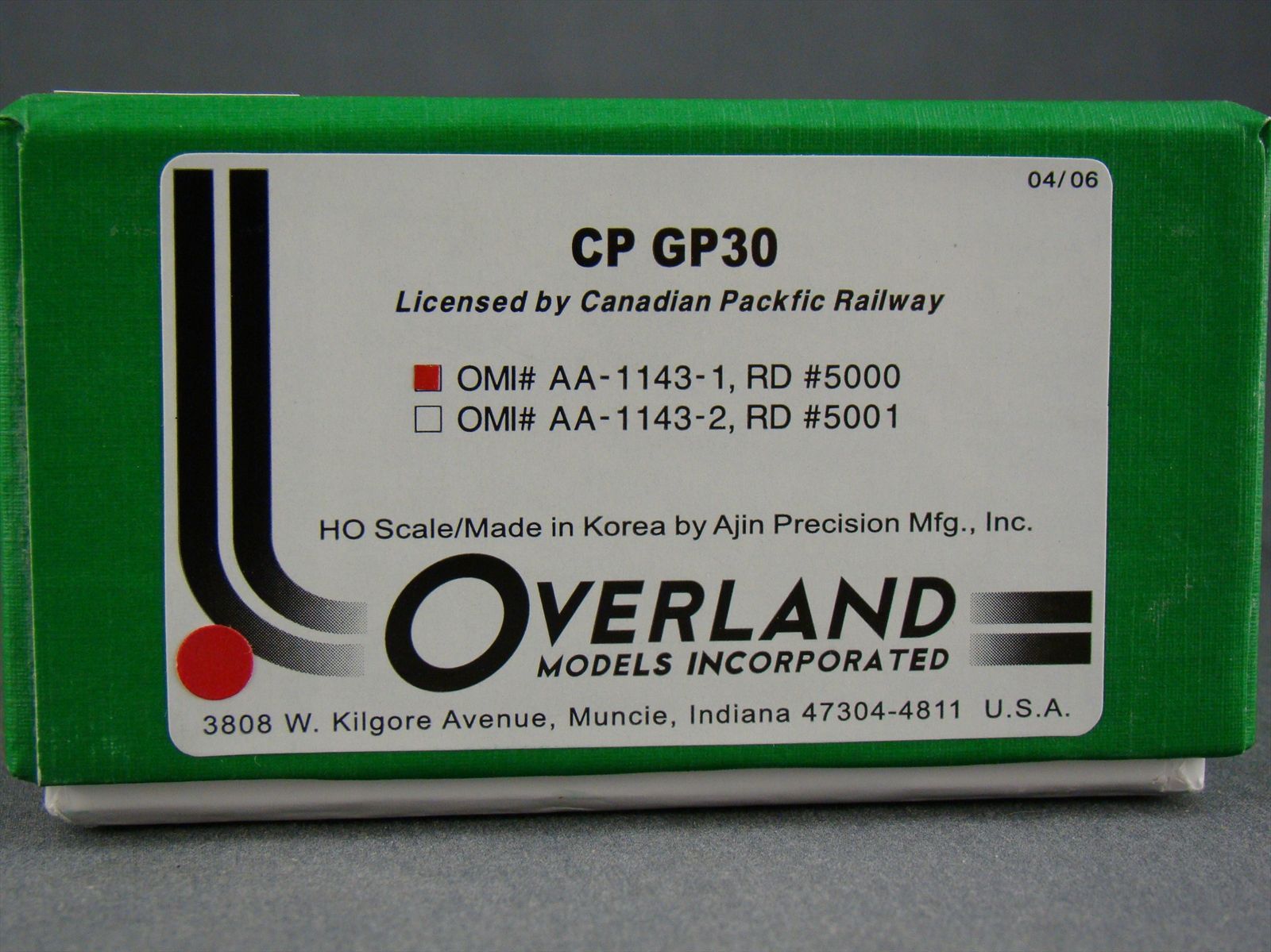 HO OMI CPR Canadian Pacific GP30 #5000