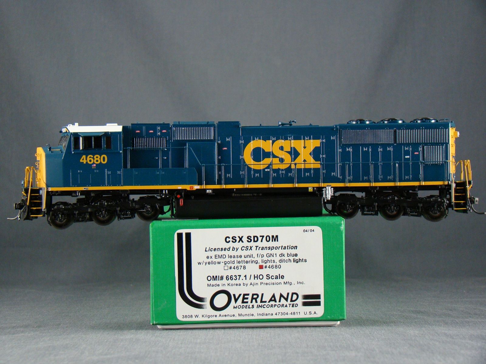 HO OMI CSX SD70M #4680 Ex-EMD Lease Unit