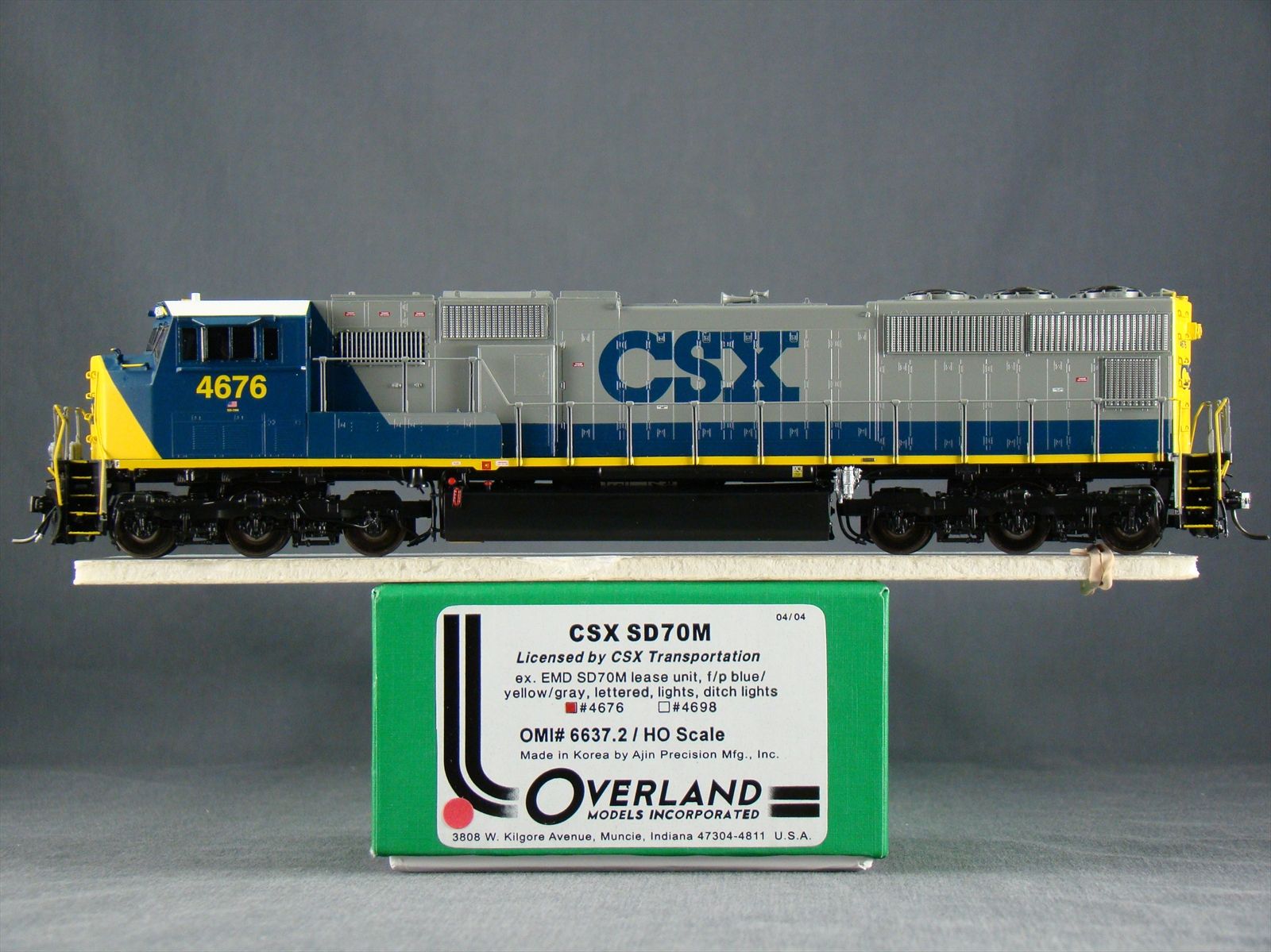 HO OMI CSX SD70M #4676 Ex-EMD Lease Unit