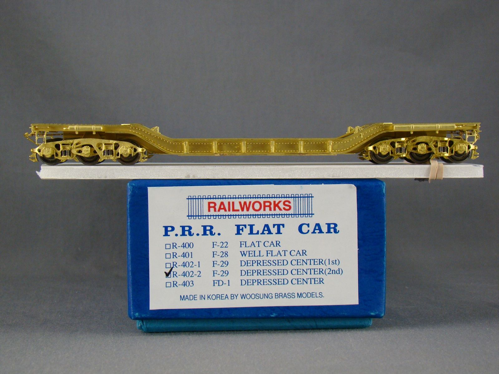 HO Railworks PRR Pennsylvania F-29 D/C Flat Car (2nd)