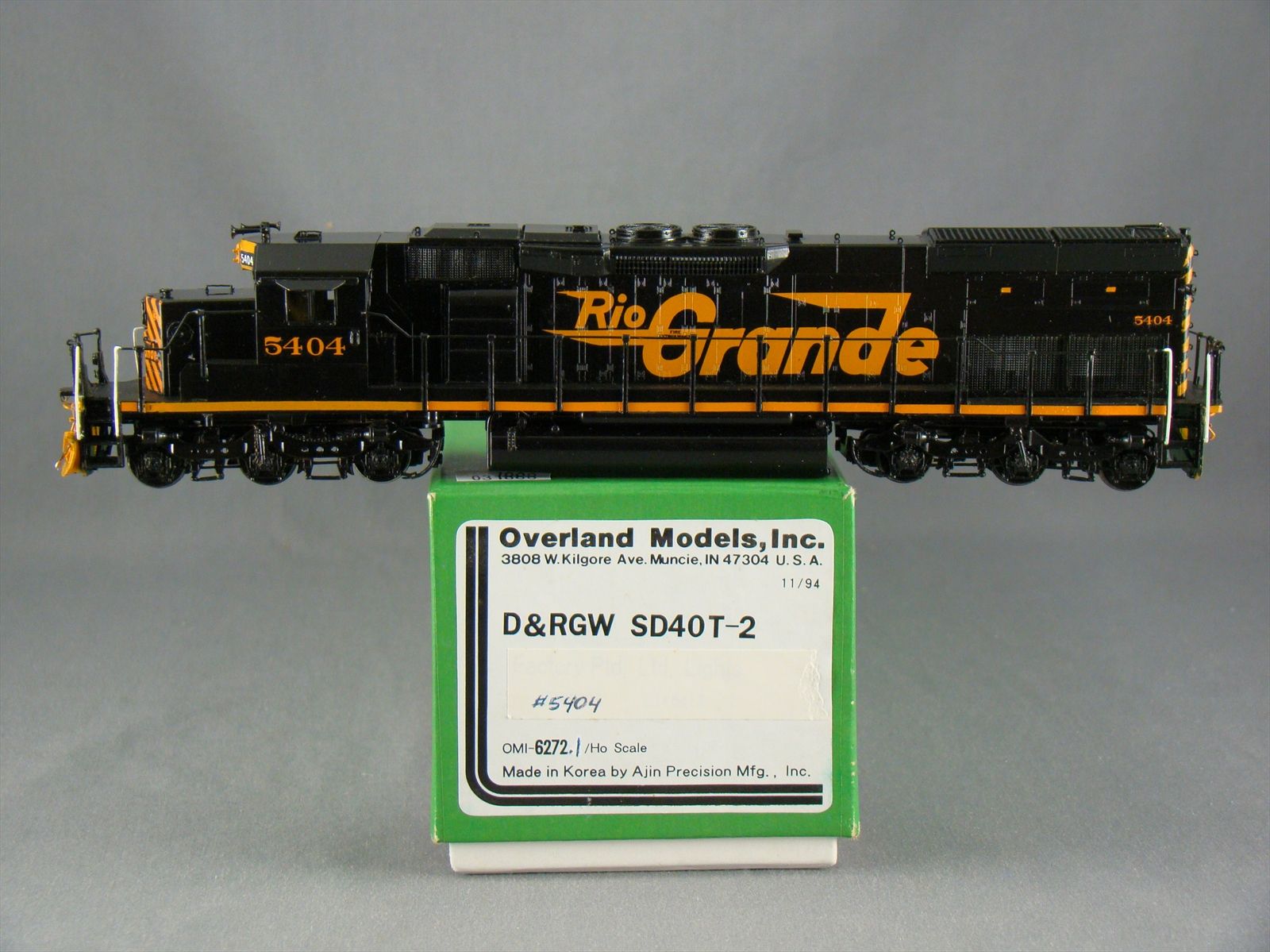 HO OMI Overland Models D&RGW EMD SD40T-2 #5404 Custom