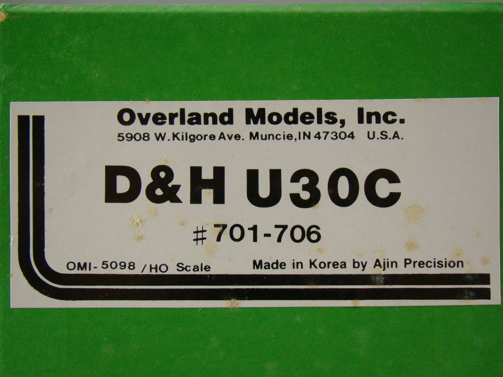 HO OMI 5098 D&H Delaware & Hudson U30C