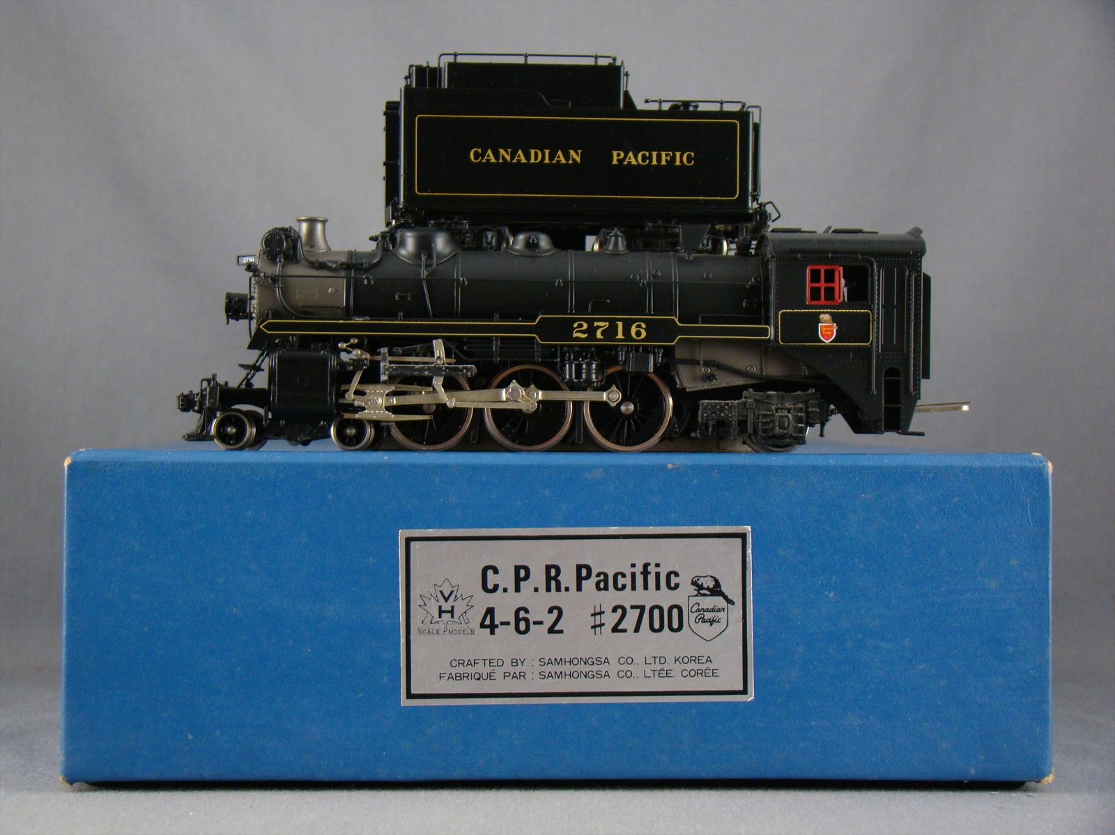 HO VH CP Canadian Pacific 4-6-2 G-4a #2716 w/ Coasting Drive