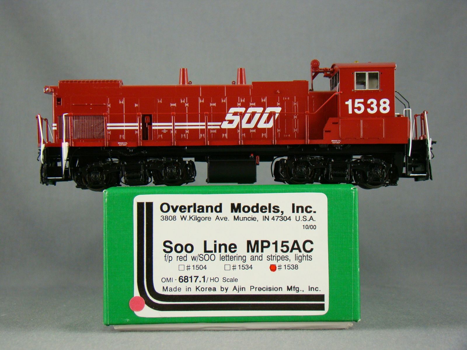 HO OMI 6817.1 SOO Line EMD MP15AC #1538 w/ Lights