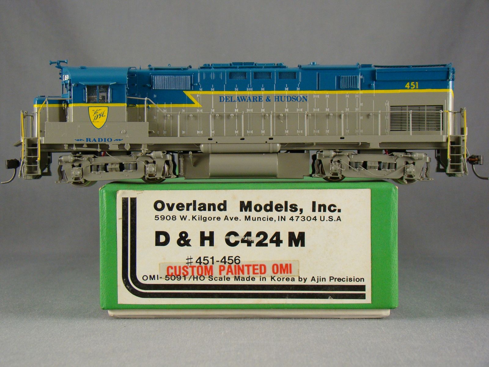 HO Overland OMI 5091 D&H Delaware & Hudson C424M #451