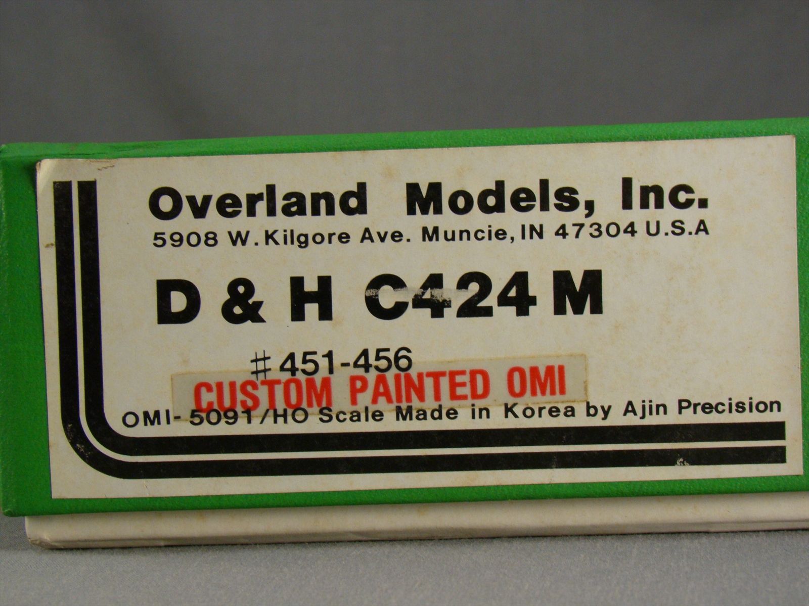 HO Overland OMI 5091 D&H Delaware & Hudson C424M #451