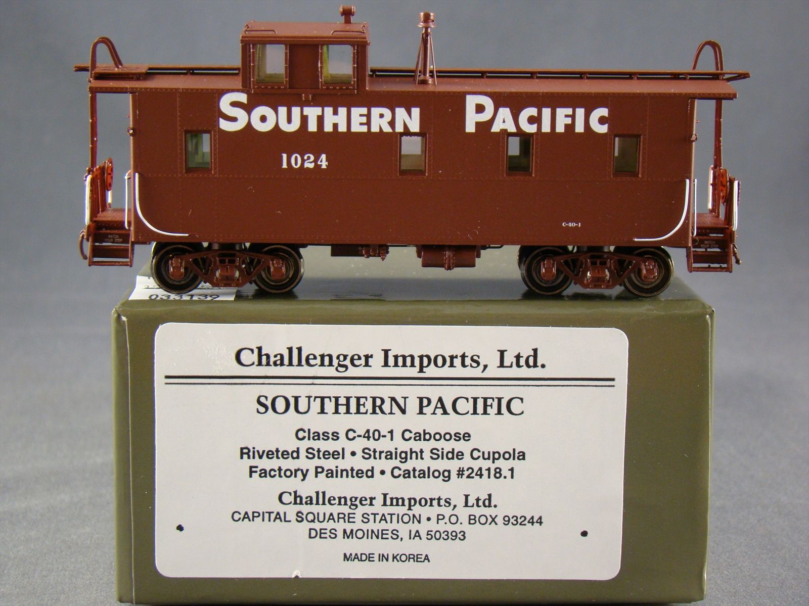 HO CIL SP Southern Pacific Caboose - C-40-1 #1024