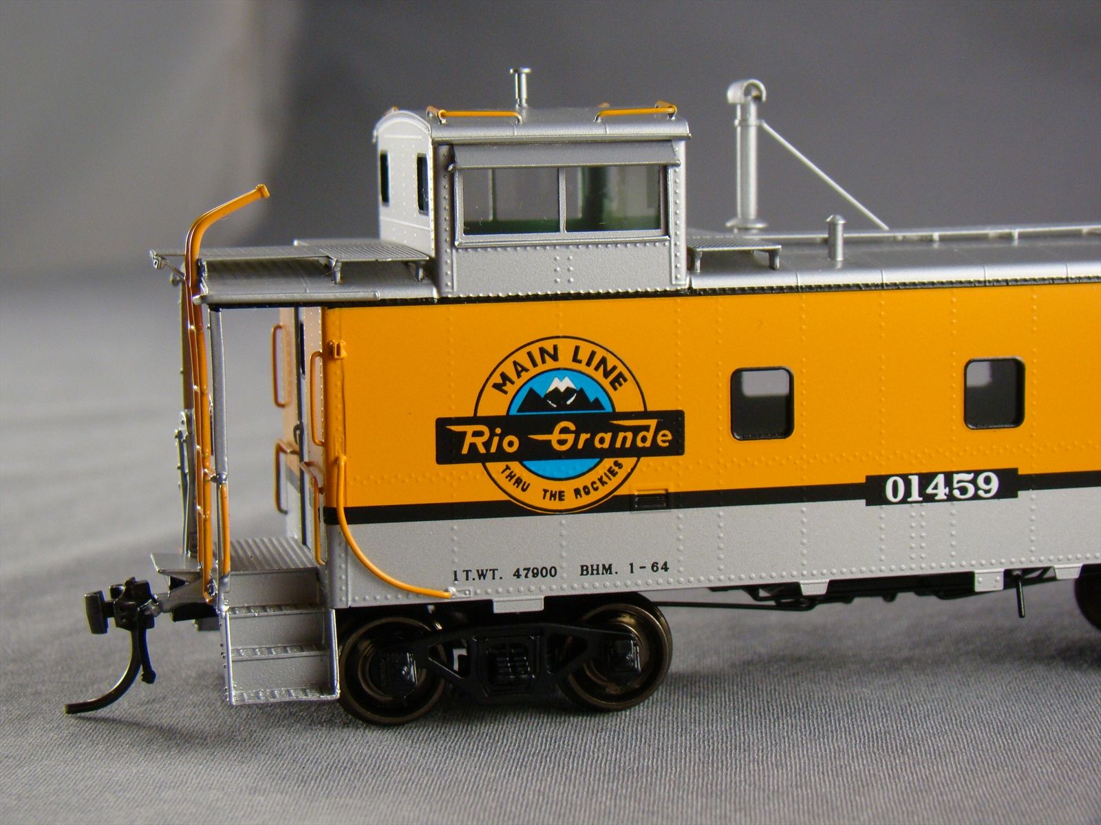 HO OMI AB-1121-3 D&RGW Rio Grande Steel Caboose #01459