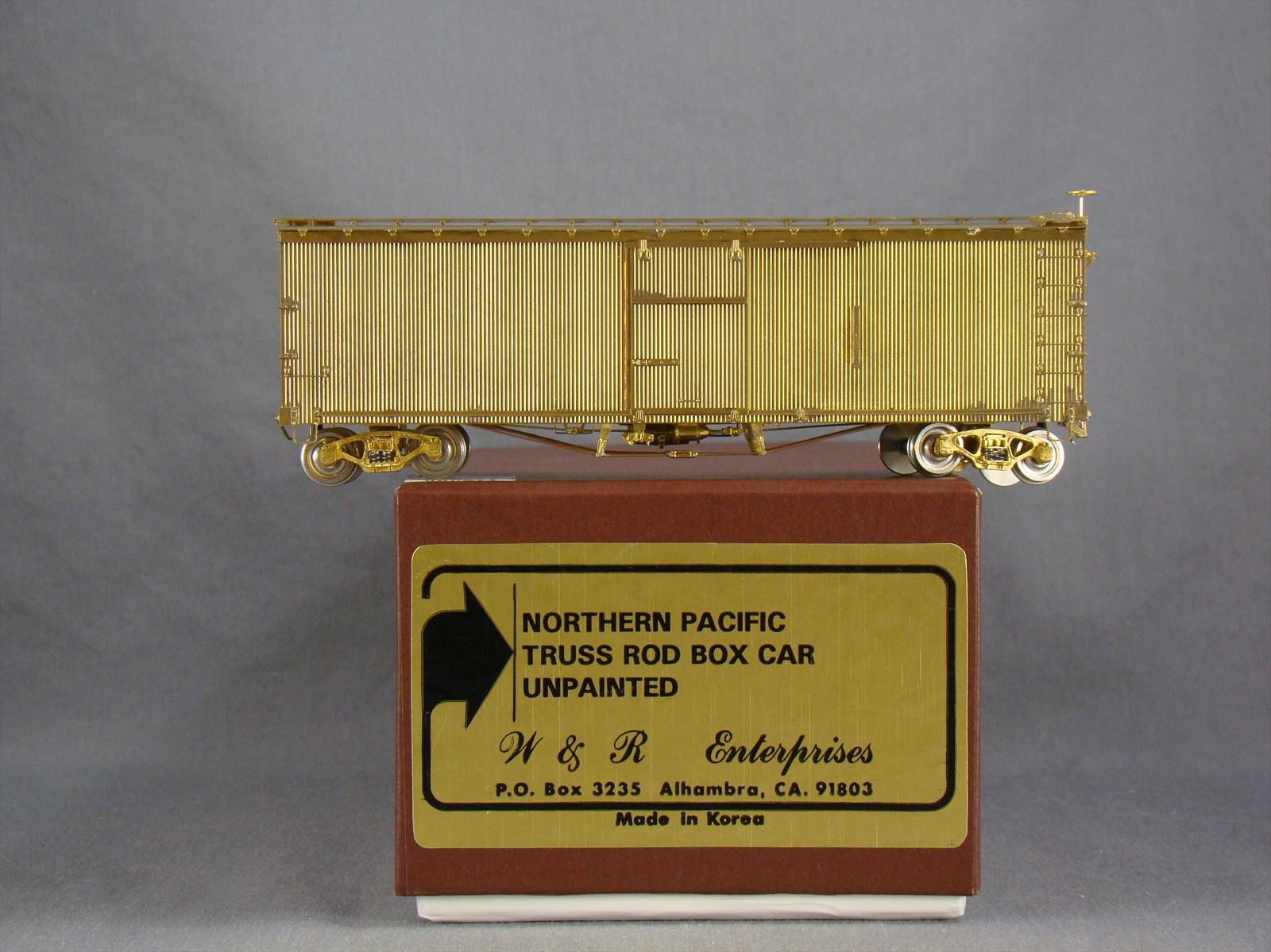 HO W&R, NP Northern Pacific Truss Rod Box Car