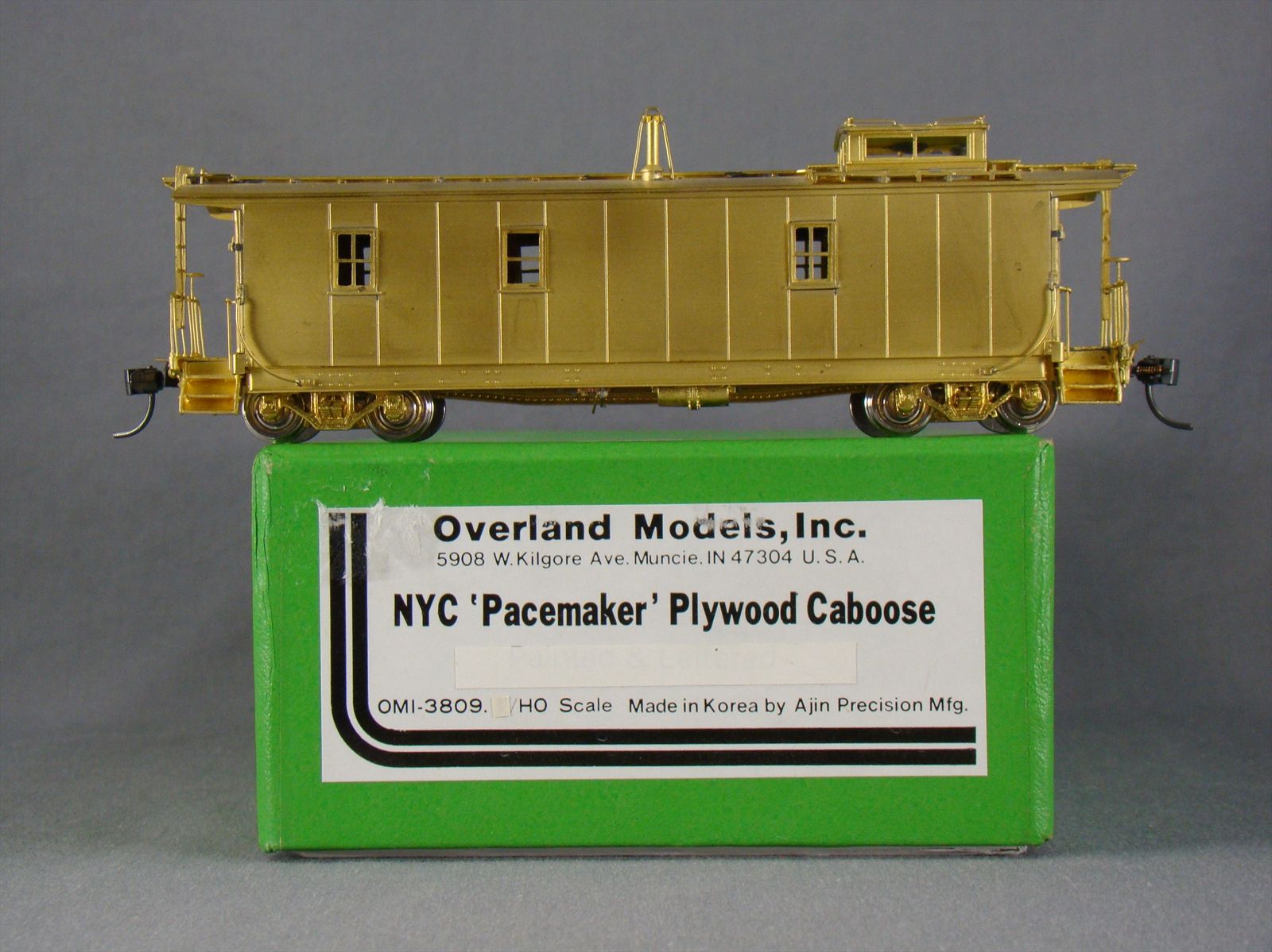 HO OMI 3809 NYC Pacemaker Plywood Caboose