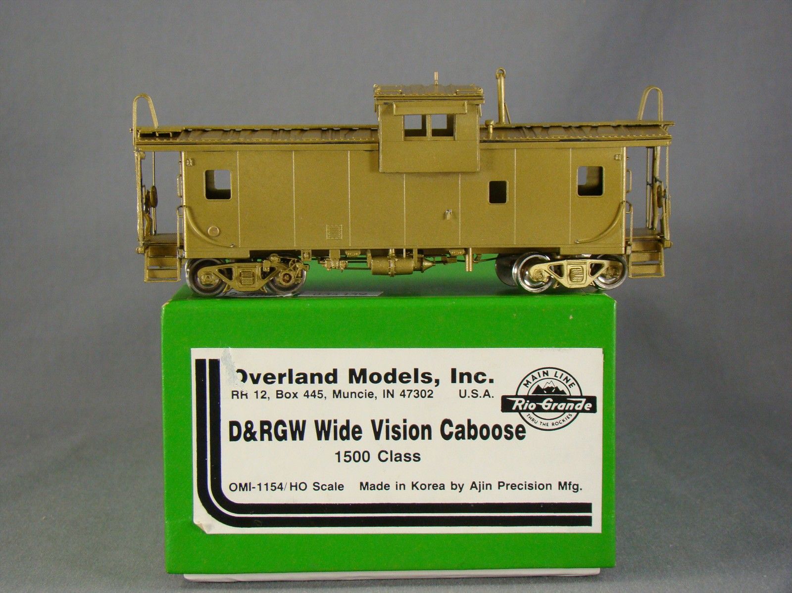 HO Overland OMI-1154 D&RGW Rio Grande W-V Caboose 1500 Class