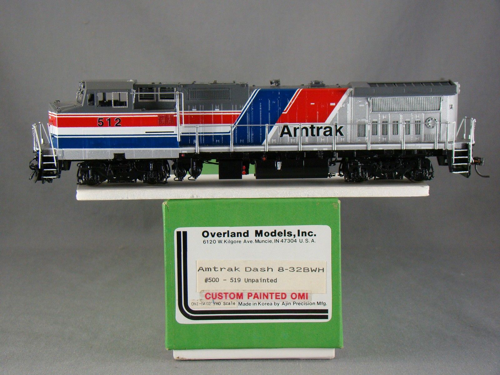 HO OMI Overland AMTRAK DASH 8-32BWH #519 Custom