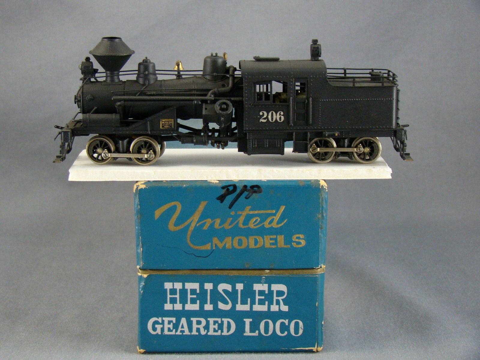 HO PFM 2-Truck Heisler Logging Loco #206 - CUSTOM