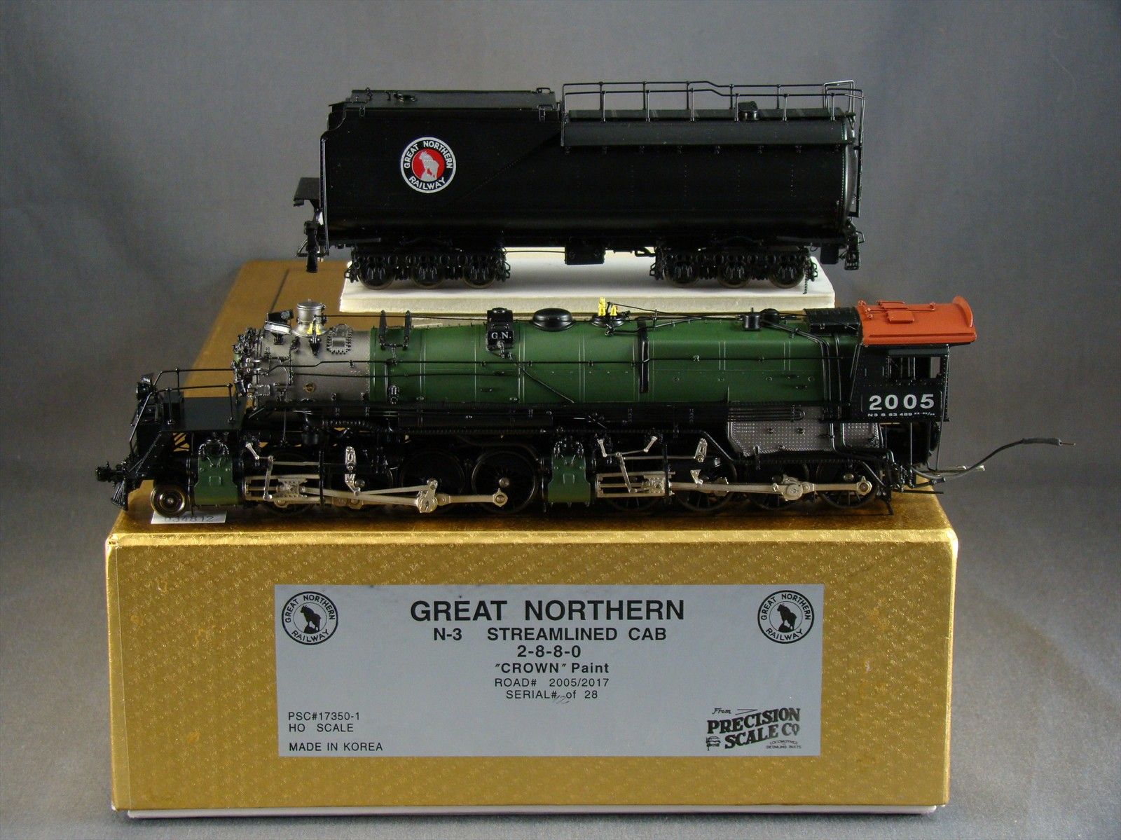 HO PSC Precision Scale 17350-1 GN Great Northern 2-8-8-0 N-3 ...