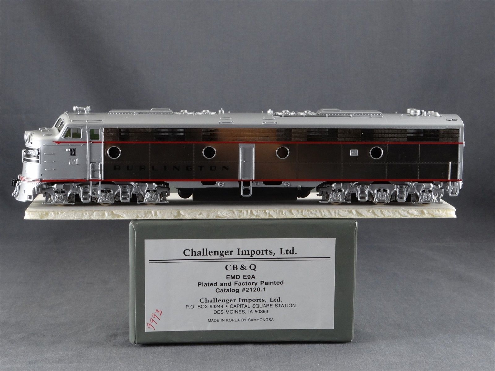 HO CIL 2120.1 Challenger CB&Q Burlington E9A Diesel #9993