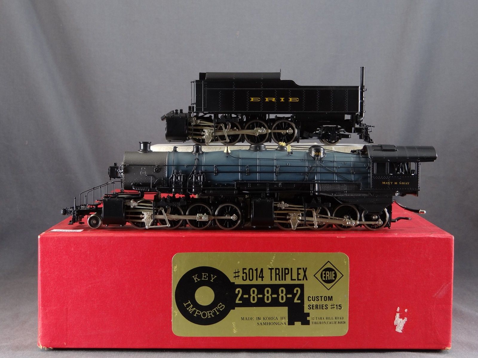 HO Key Erie #5014 2-8-8-8-2 Triplex Russian Iron