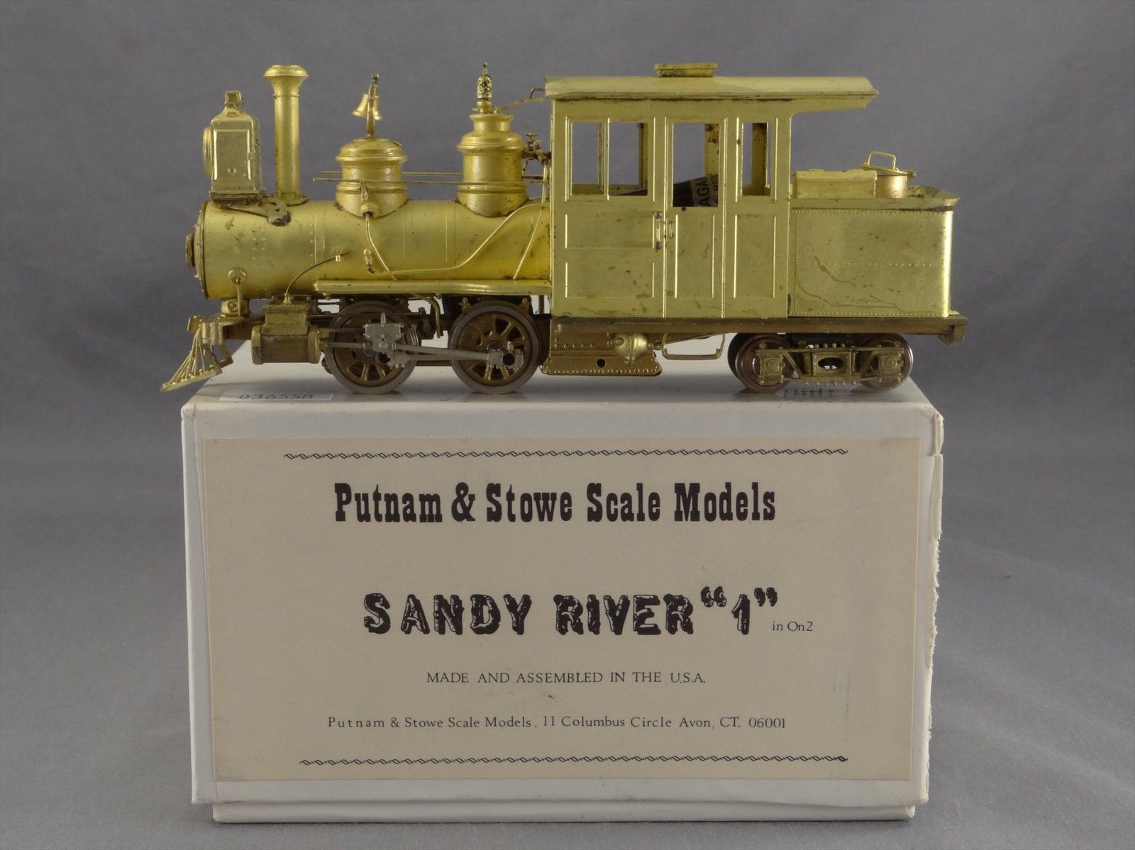 On2 Putnam & Stowe Scale Models Sandy River 0-4-4T
