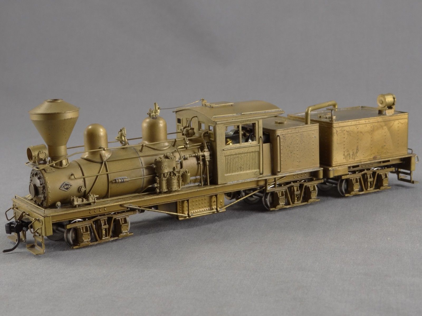 HO PFM United LIMA 3-Truck Class B-3 Logging Shay w/ Balloon Stack