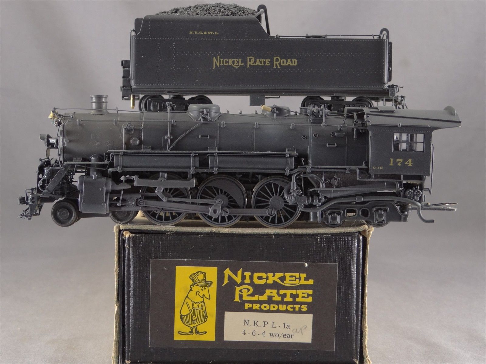 HO Brass NPP Nickel Plate NKP 4-6-4 L-1B #174 - Custom Weathered