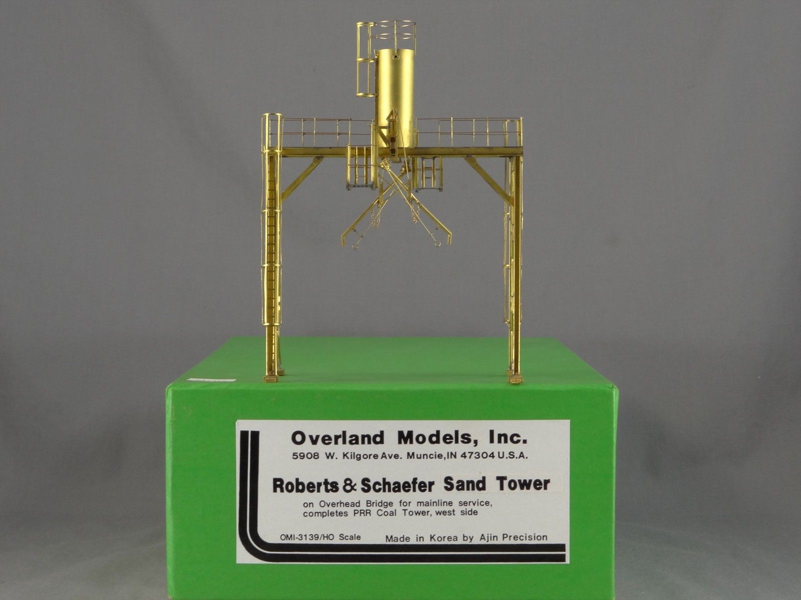 HO Brass OMI 3139 Overland PRR Roberts & Schaefer Sand Tower