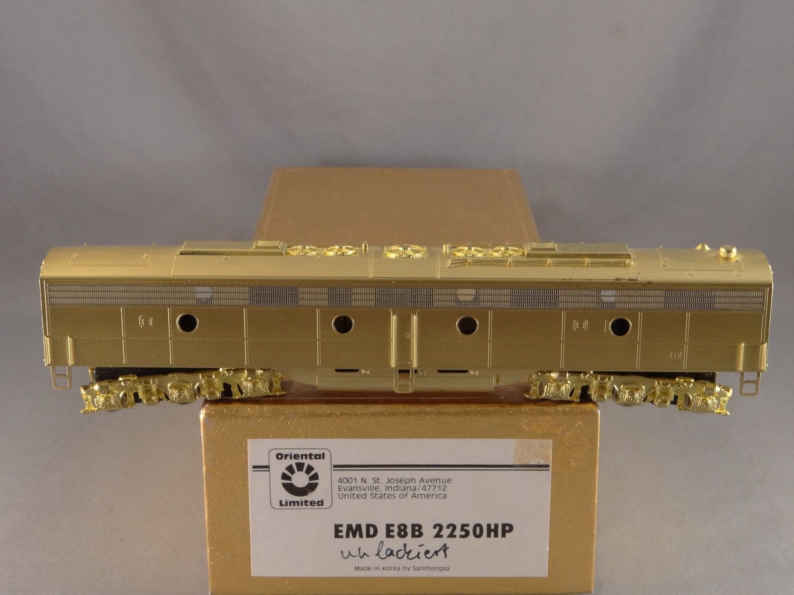 HO Brass Oriental Limited EMD E8 E8B 2250HP Diesel