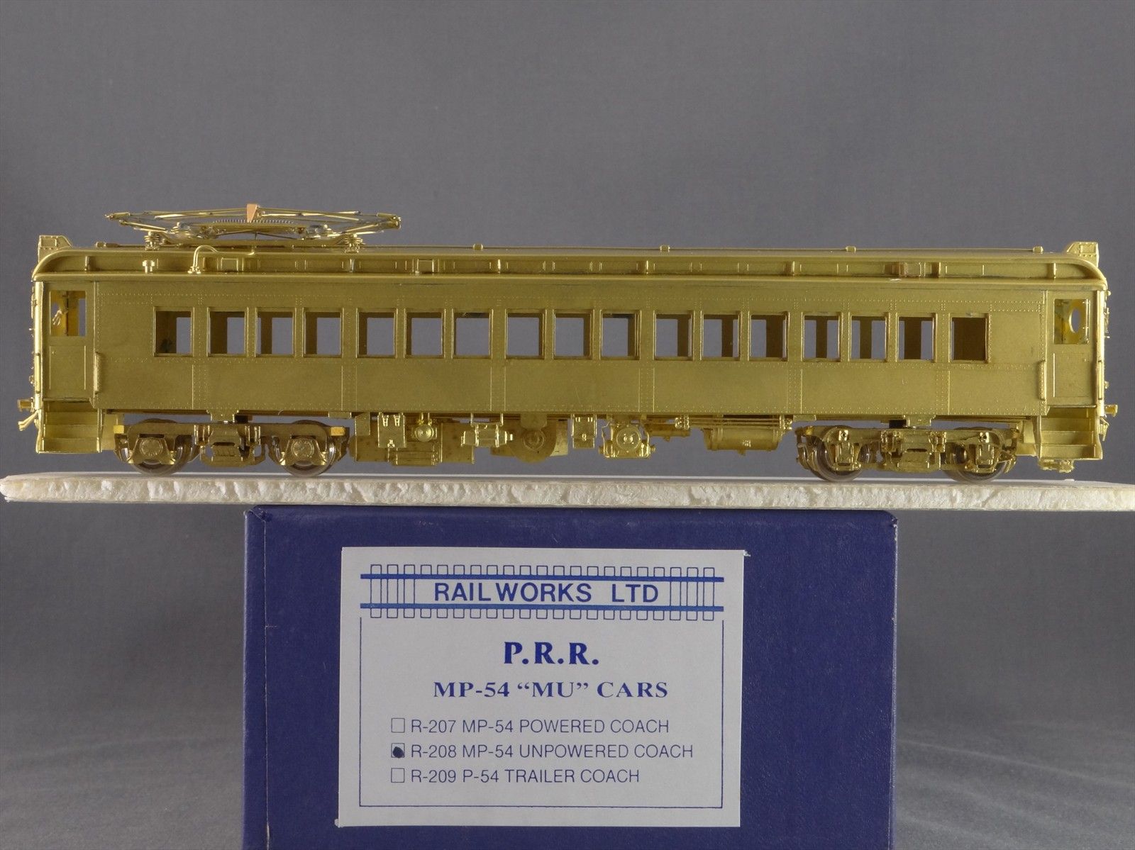 HO Railworks PRR Pennsylvania MP-54 MU Unpowered Coach