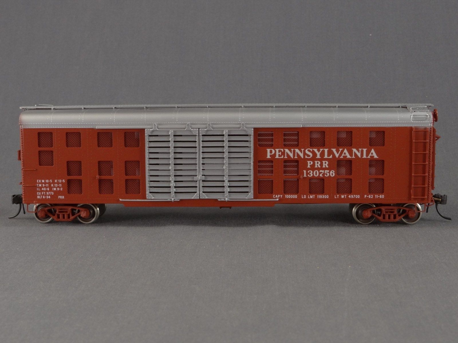 HO Railworks R-191 PRR Pennsylvania 50' K-9 Stock Car #130756