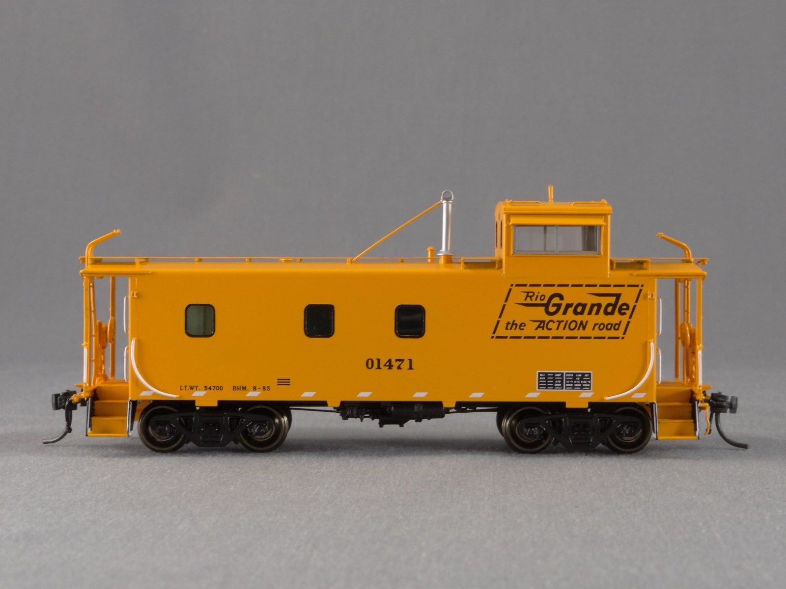 HO OMI AB-1125-1 Overland D&RGW Rio Grande Steel Caboose #01471