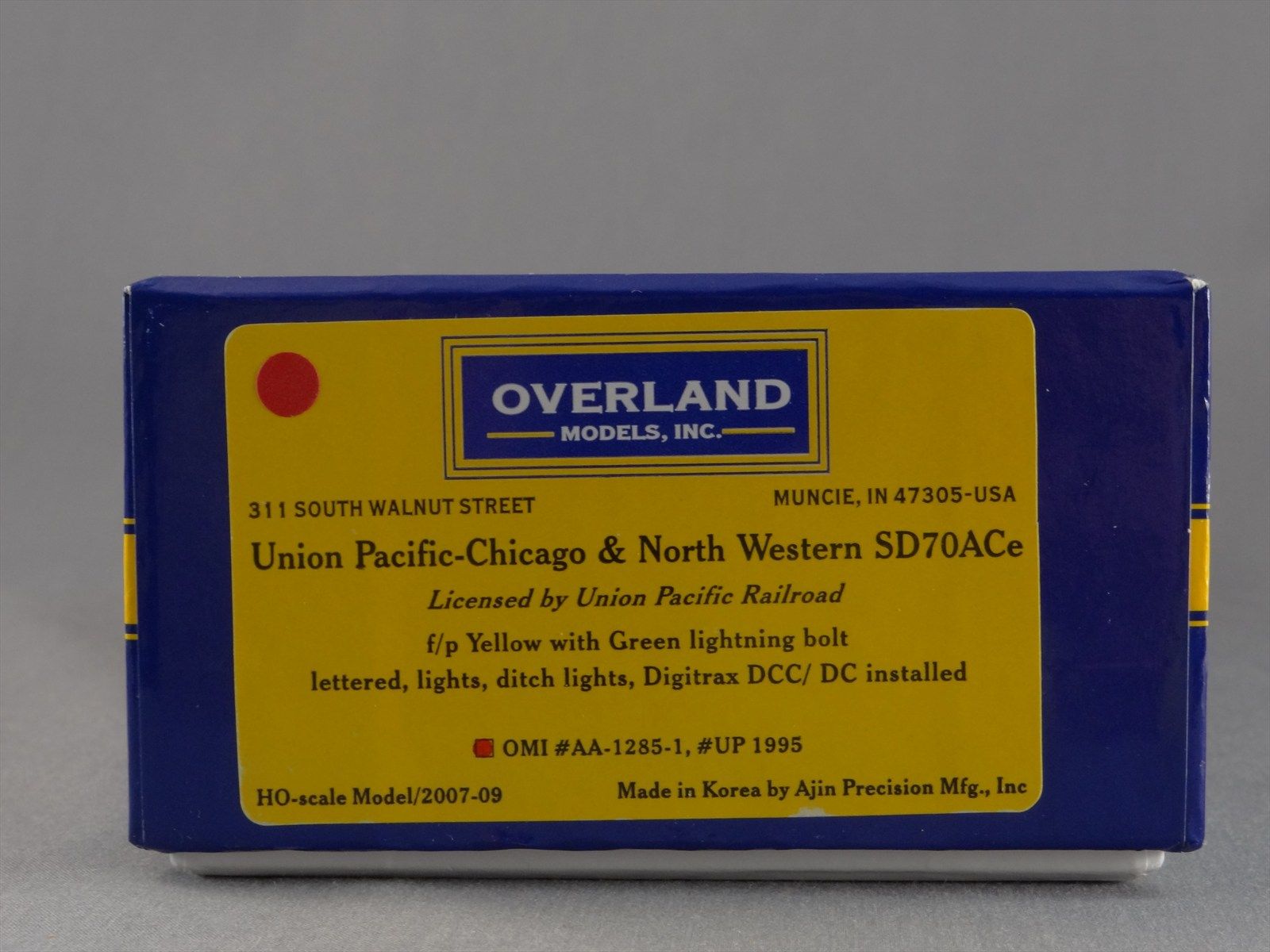 HO Brass OMI AA-1285-1 Overland UP CNW SD70ACe Diesel #1995 - w/ DCC