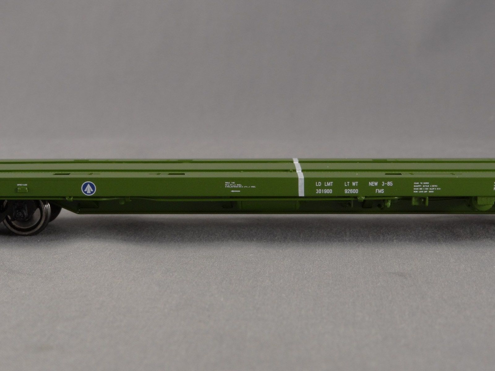 HO Brass UTI DODX Heavy Duty Flat Car #40359 BN Green