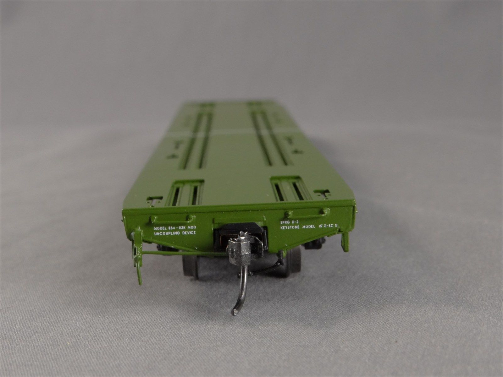 HO Brass UTI DODX Heavy Duty Flat Car #40359 BN Green