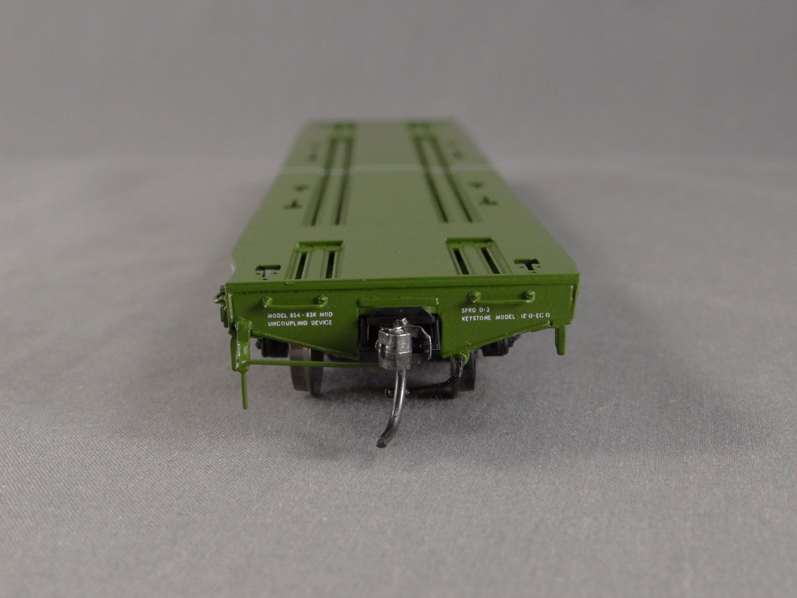 HO Brass UTI DODX Heavy Duty Flat Car #40359 BN Green