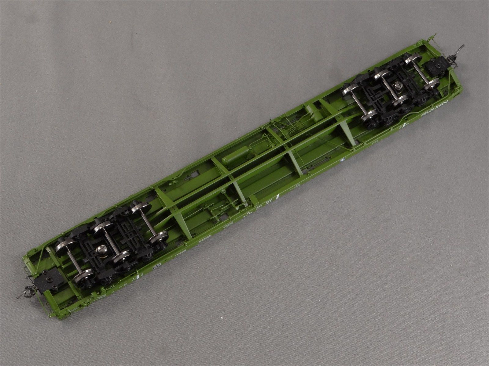 HO Brass UTI DODX Heavy Duty Flat Car #40359 BN Green