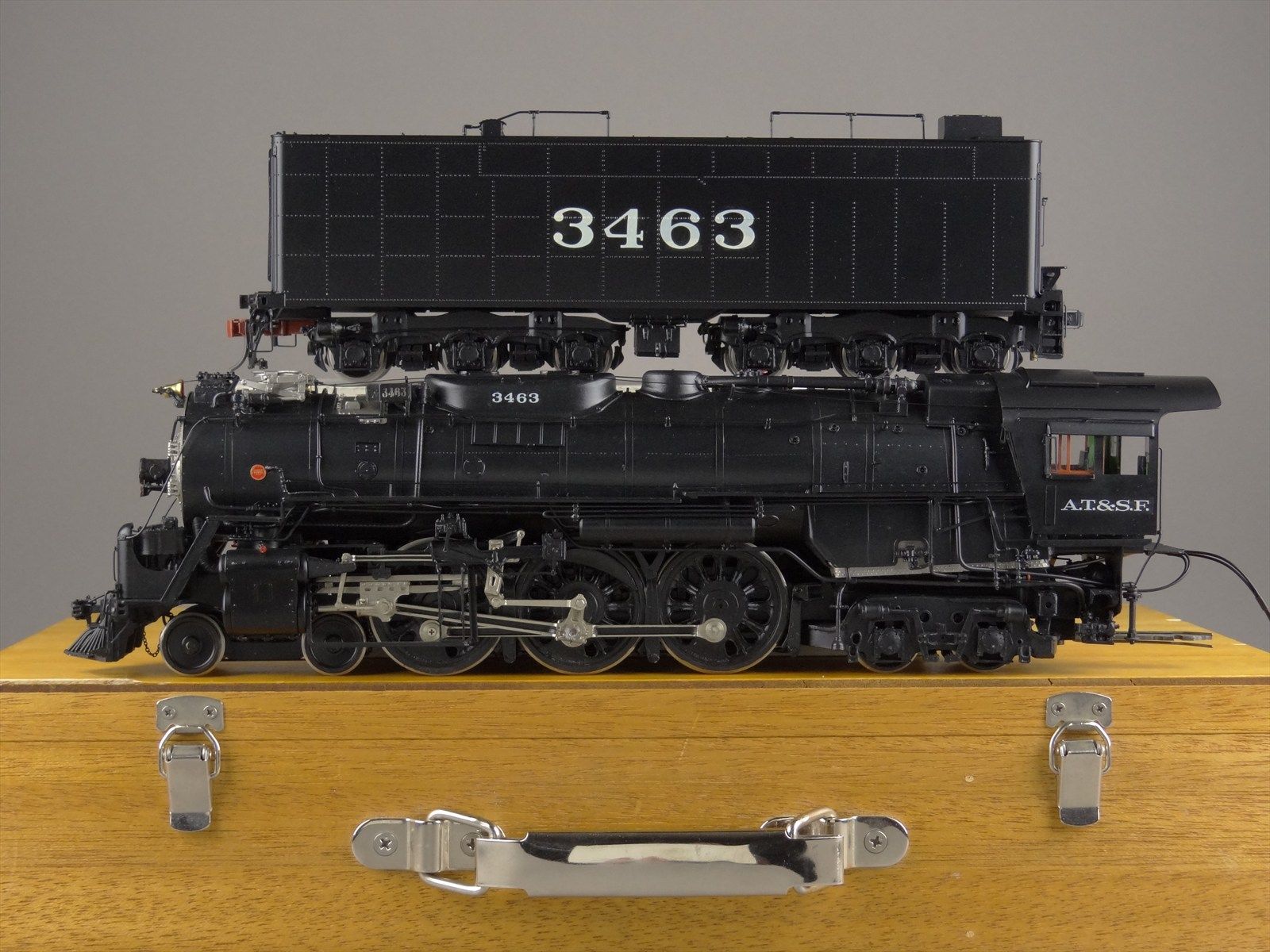 O 2-RAIL Brass SOFUE MODEL WORKS ATSF Santa Fe 4-6-4 #3463 - Handbuilt