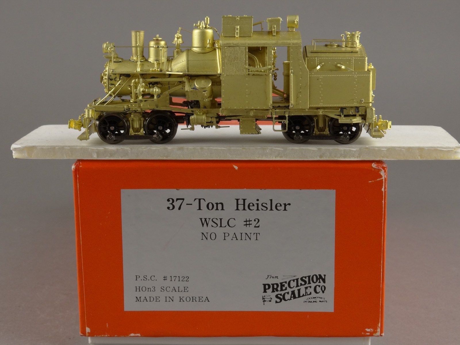 HOn3 PSC 17122 Precision Scale Westside Lumber Co. 37-Ton Heisler #2