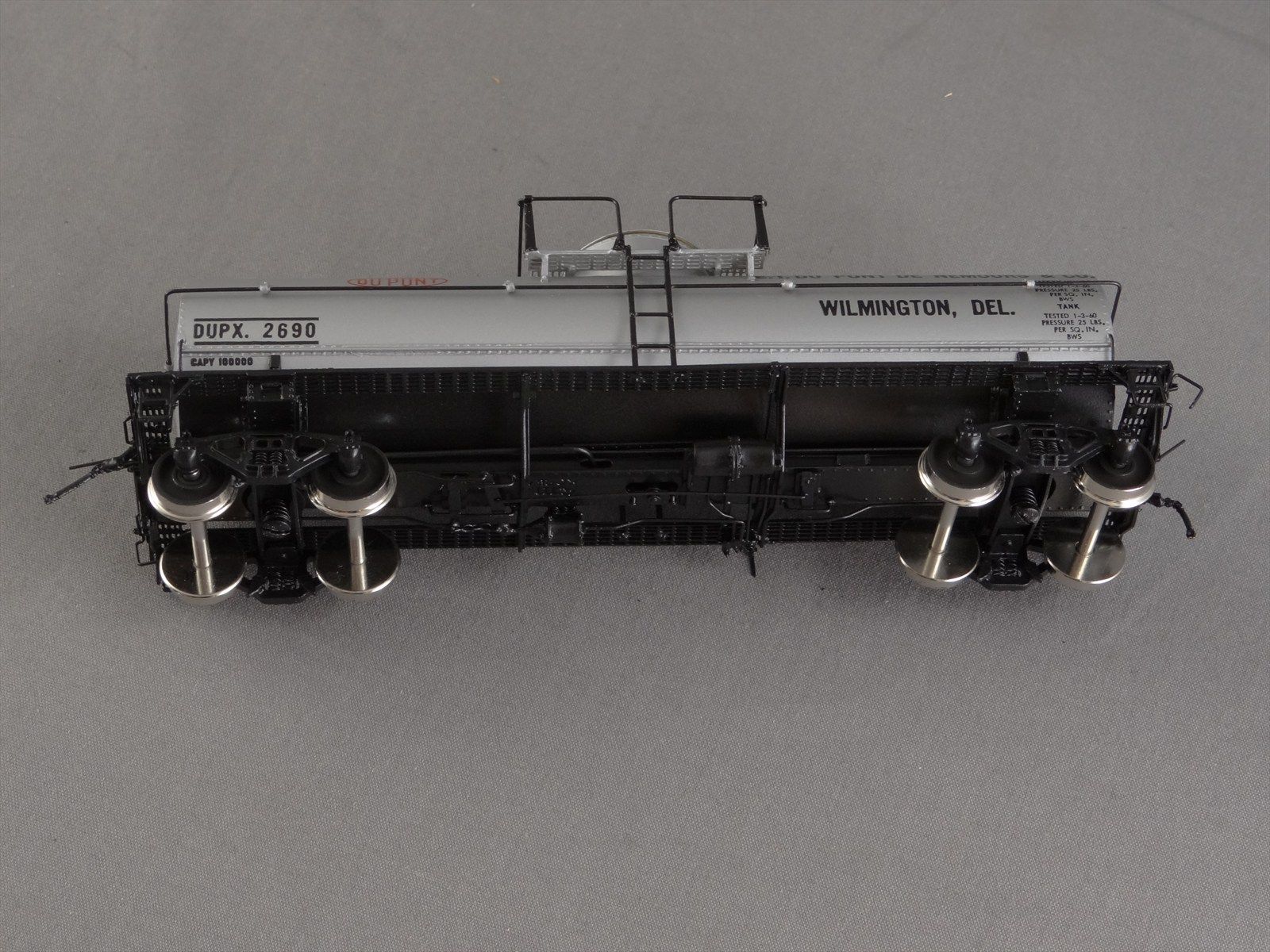 HO Brass Overland GATX 8000 Gal Single Dome Tank Car DUPX 2690 - CUSTOM