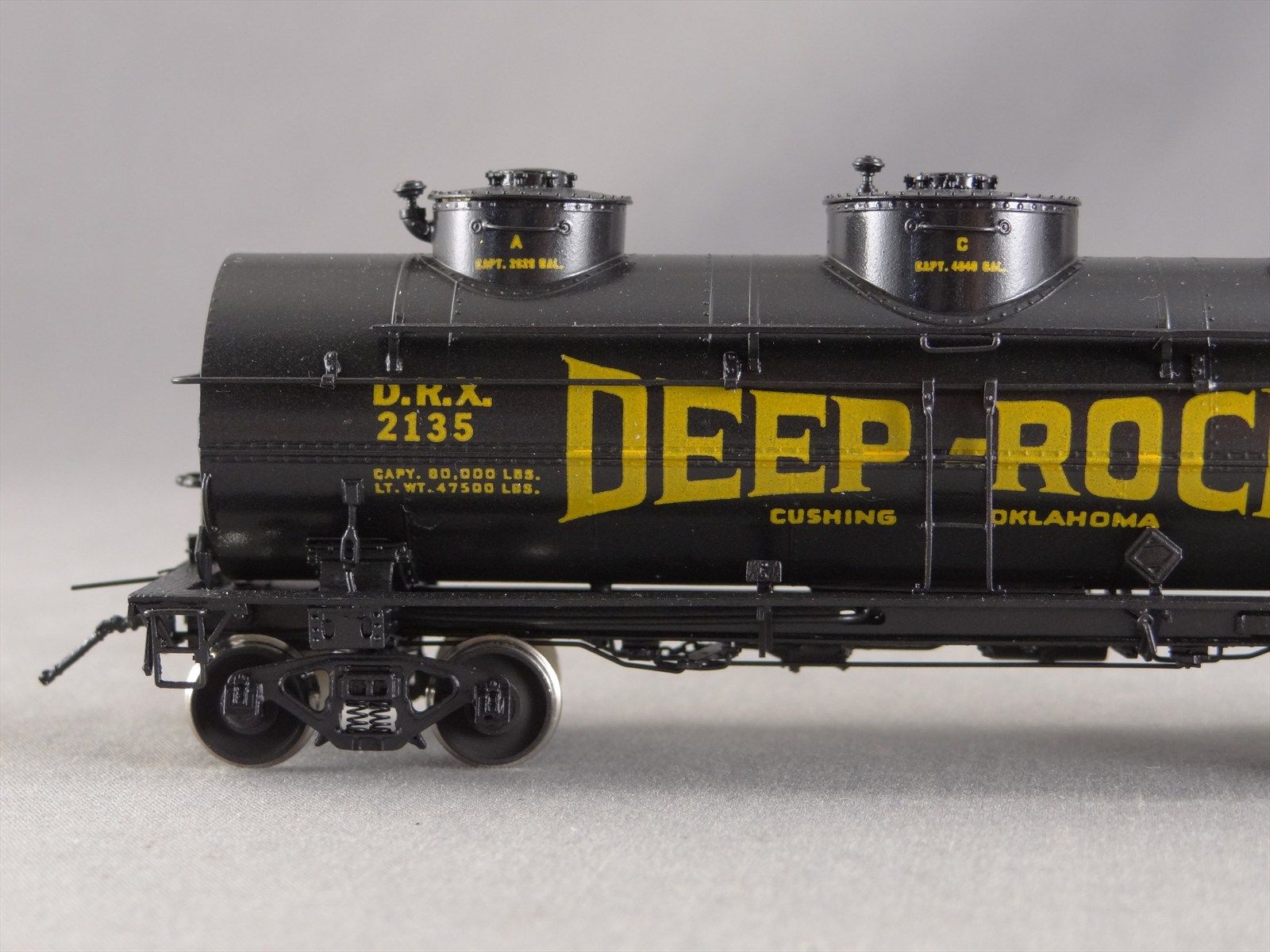 HO Brass Overland GATX 8000 Gal 3 Dome Tank Car DRX 2135 - CUSTOM