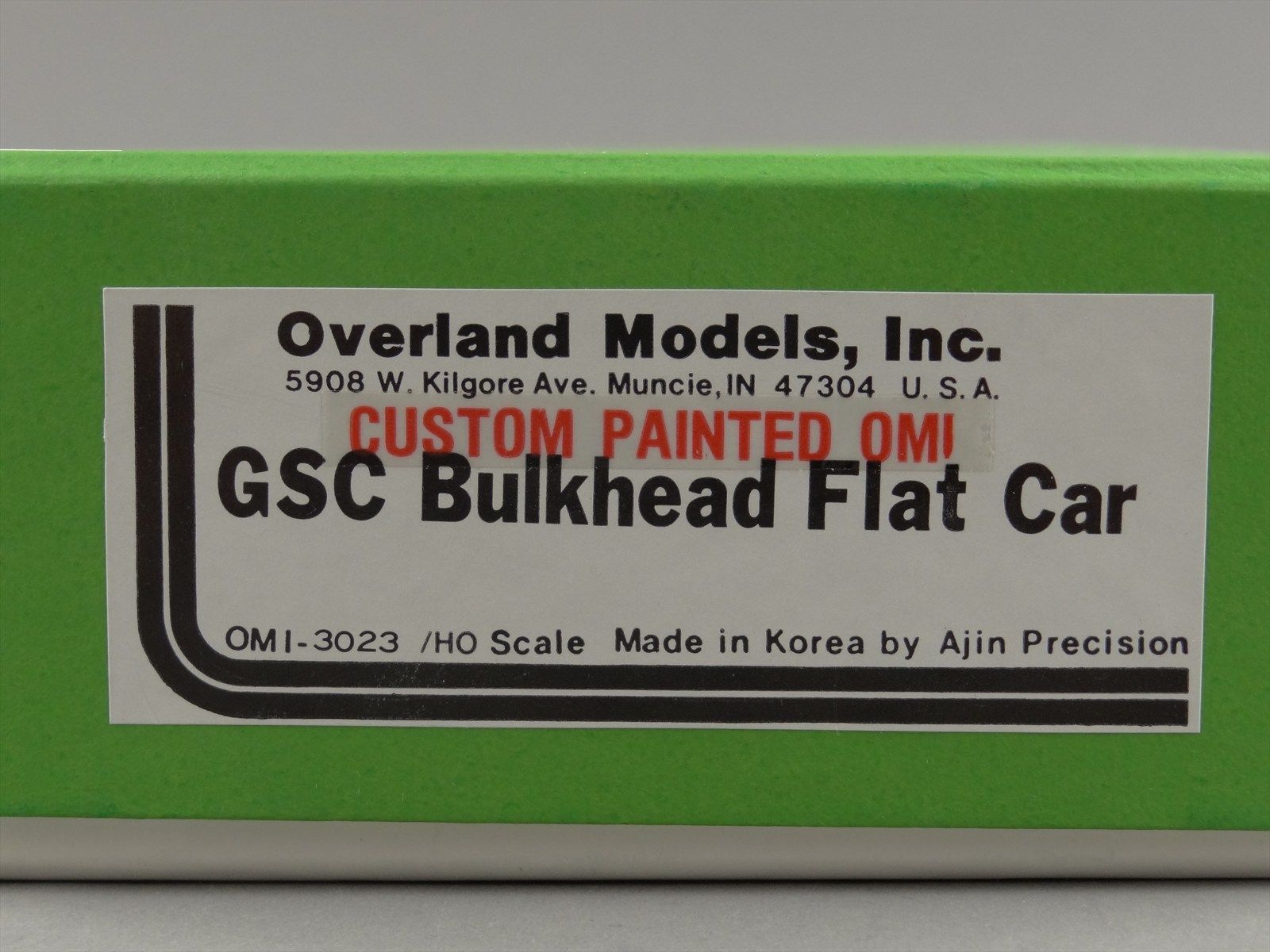 HO Brass OMI UP GSC Bulkhead Flat Car #215075 - CUSTOM