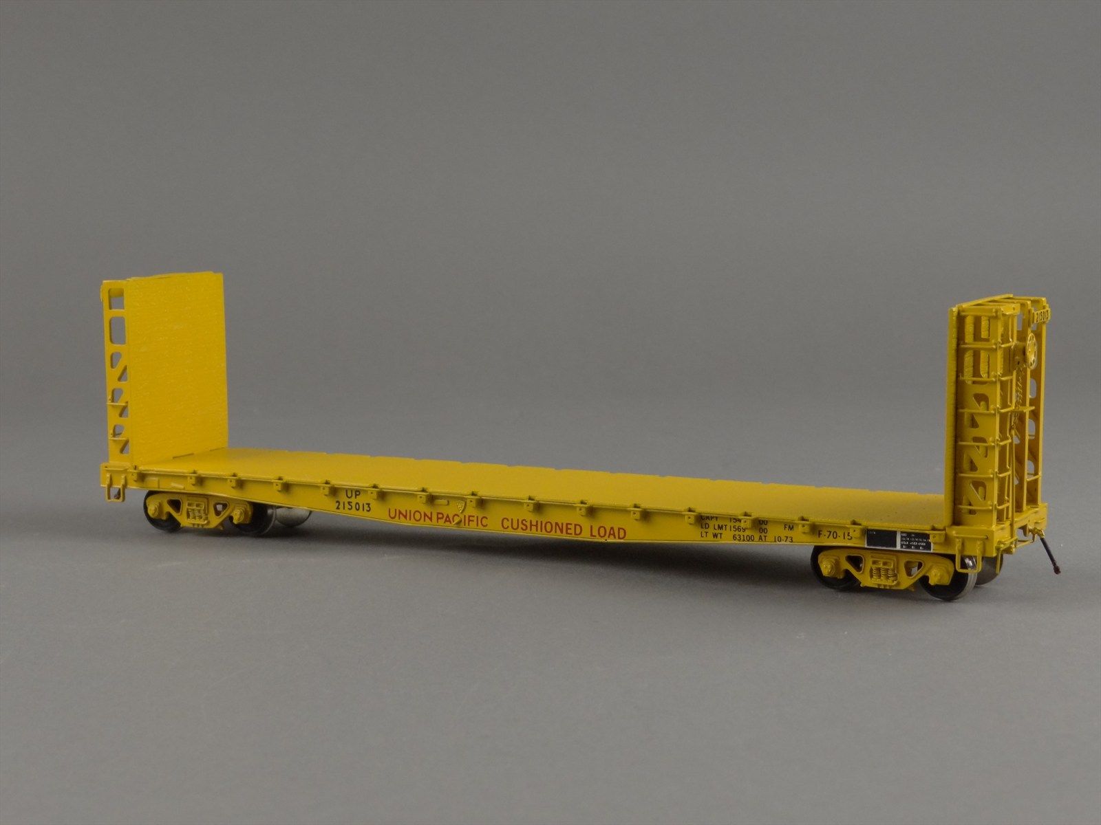 HO Brass OMI UP GSC Bulkhead Flat Car #215013 - CUSTOM