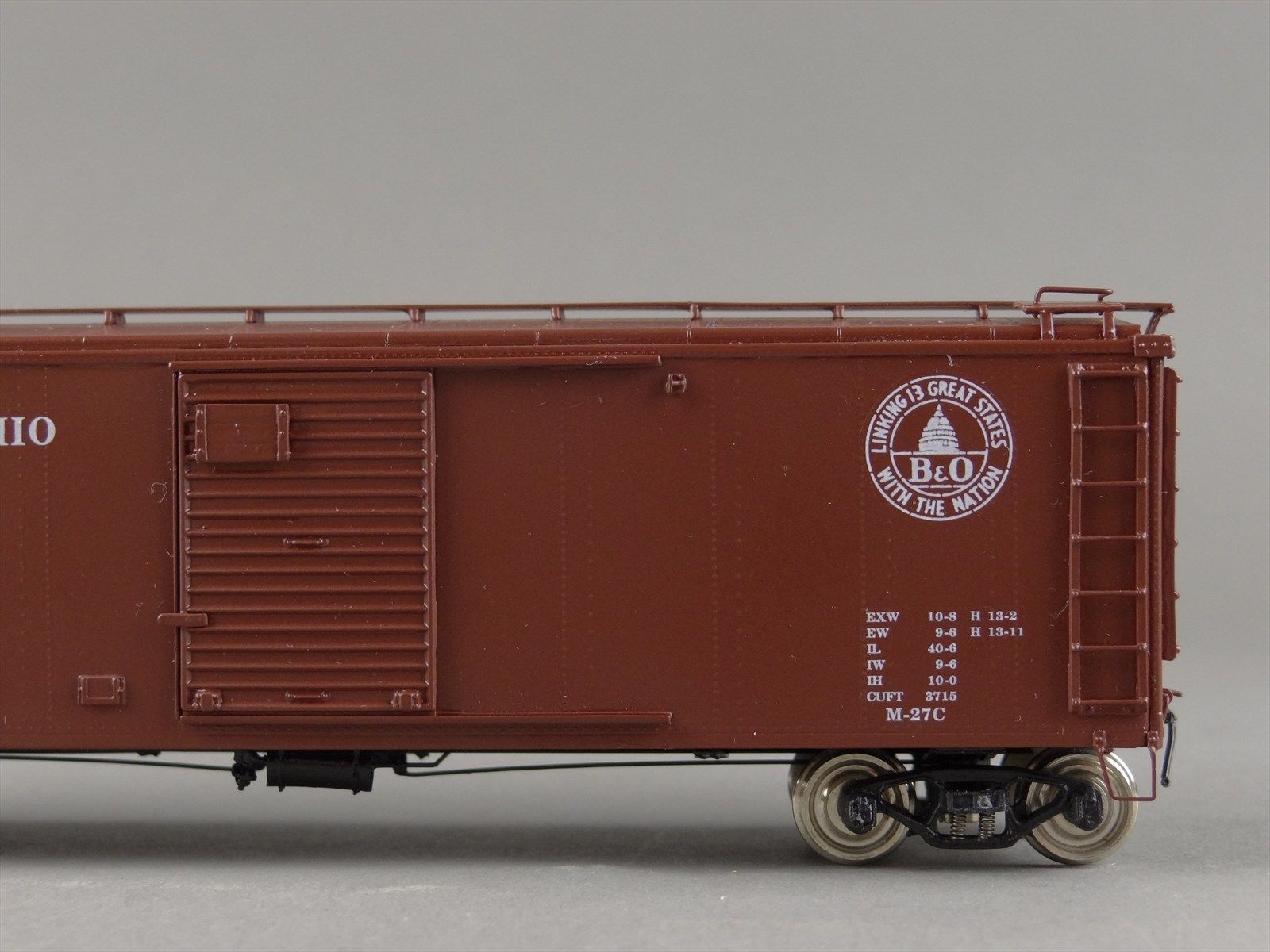 HO Brass PSC B&O M-27c Baltimore & Ohio Boxcar #280510 - CUSTOM