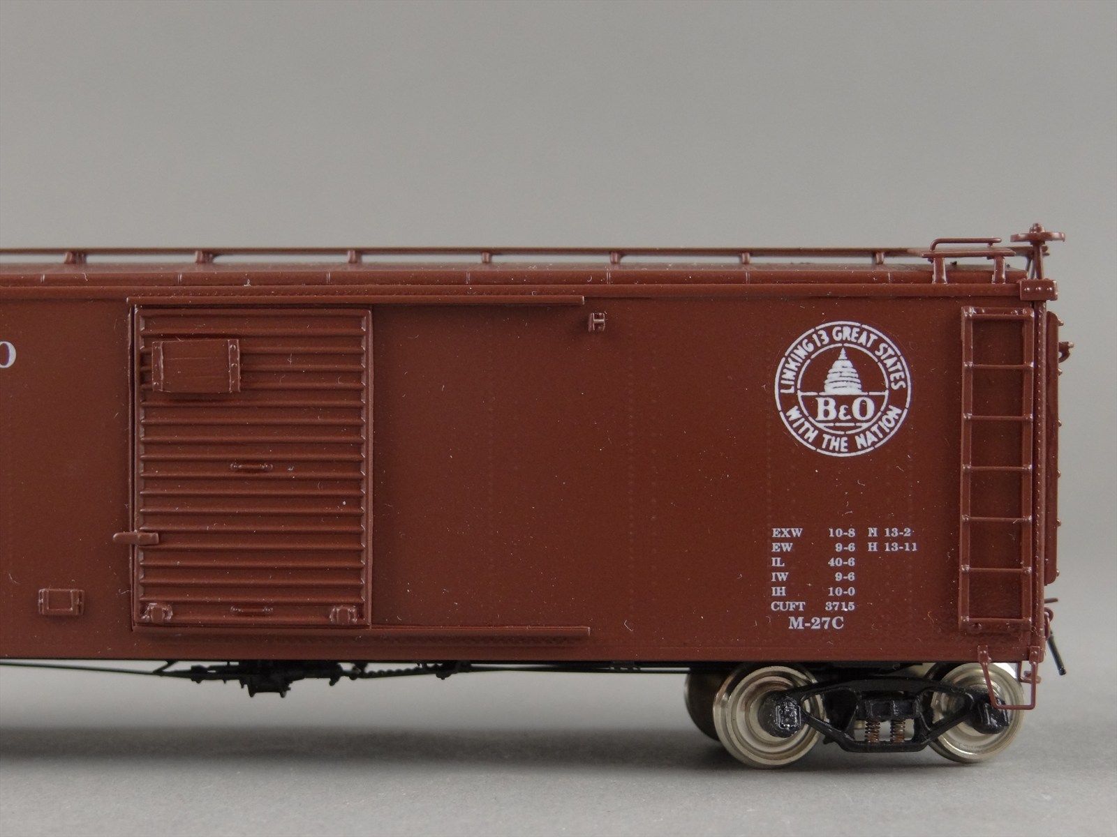 HO Brass PSC B&O M-27c Baltimore & Ohio Boxcar #280510 - CUSTOM