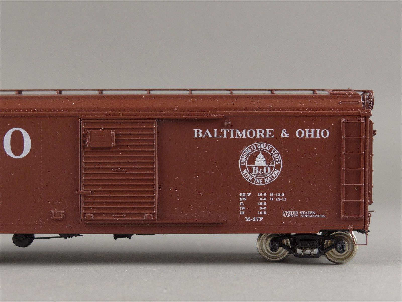 HO Brass PSC B&O M-27f Baltimore & Ohio Box #382010 - CUSTOM